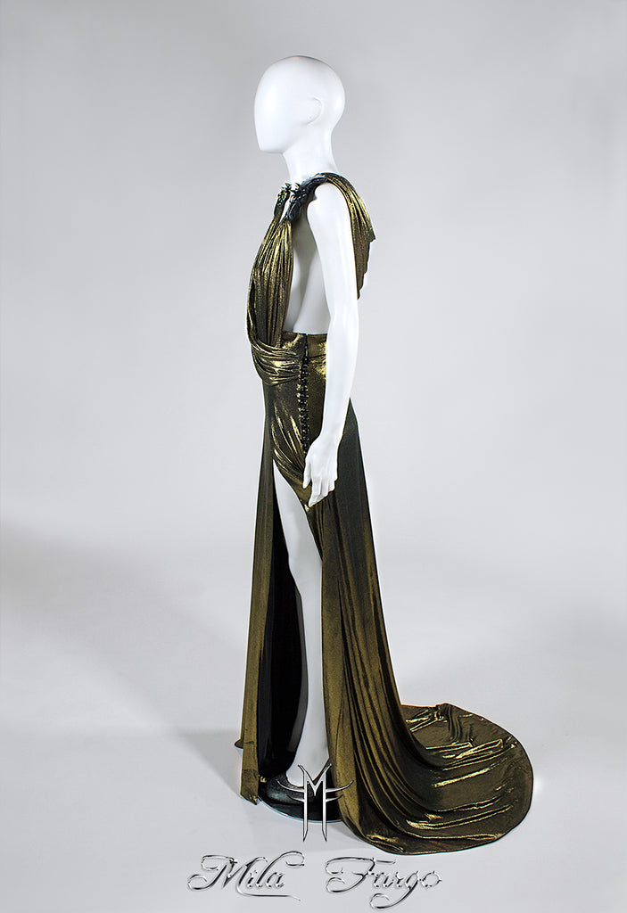 GOLD PHOENIX GOWN | Dark Gold – MF