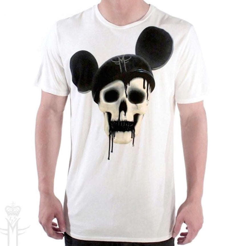 Mickey Skull T-Shirt | White – Mila Fargo MF
